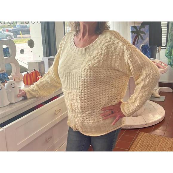 COZY CO. | Sweaters | New Cozy Co Multi Texture Block Knit Sweater In ...